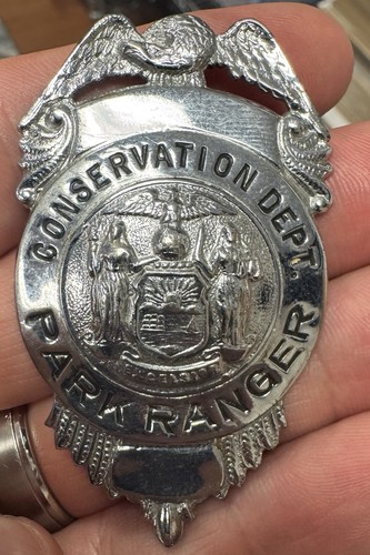 Vintage New York State Ranger Conservation Badge Parks 2.5" Rare ...