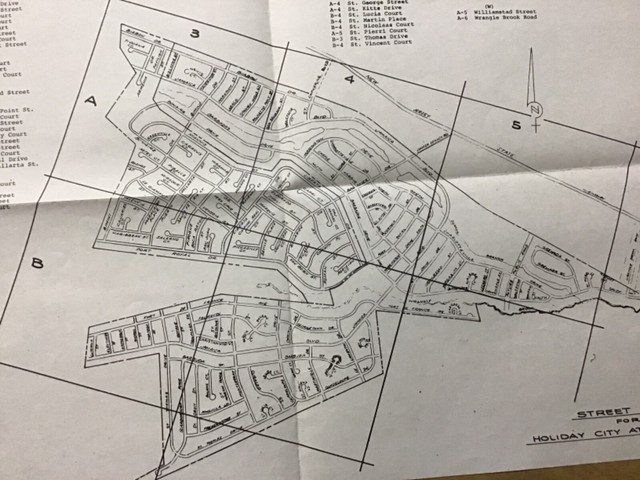 VINTAGE STREET INDEX FOR HOLIDAY CITY AT BERKELEY NEW JERSEY MAP | eBay