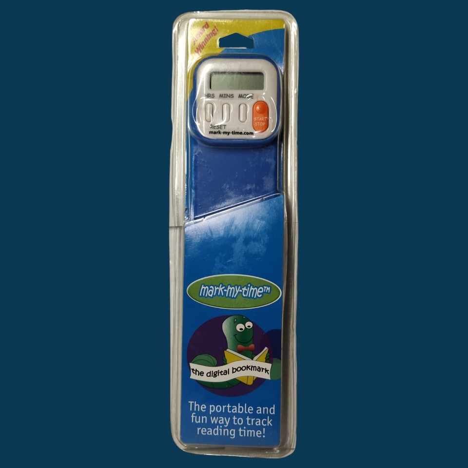 Mark-My-Time Digital Bookmark and Reading Timer Blue New Wow kids | eBay