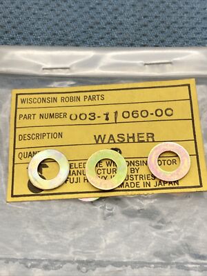 QTY 3 NEW GENUINE WISCONSIN TELEDYNE SUBARU ROBIN 003-11060-00 WASHER ...