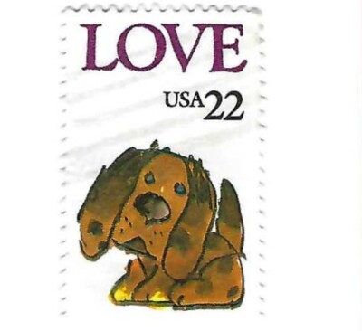 STAMP US SCOTT 2202 "Puppy - LOVE" 22 CENT 1986 USED | eBay