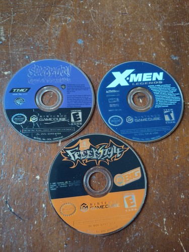 NINTENDO GAMECUBE DISC ONLY VIDEO GAME LOT X-MEN SCOOBY DOO FREESTYLE ...