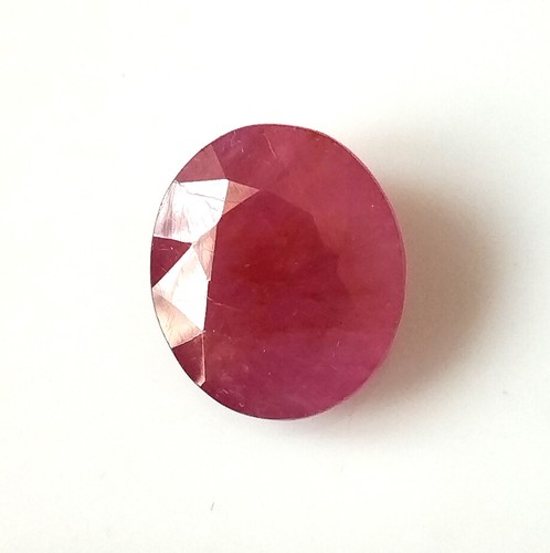 Natural Ruby Earth Mined 6.65 Carat 12.5X10.9 mm Oval Unheated Faceted ...
