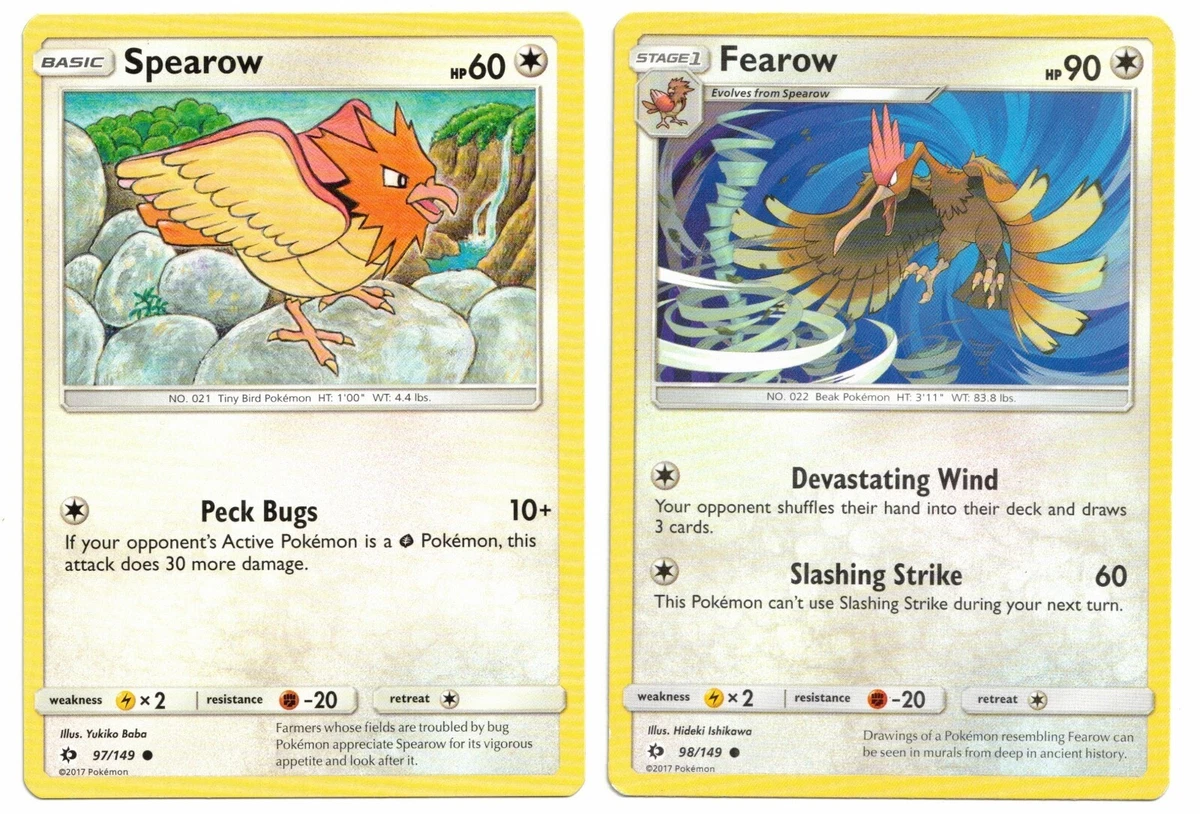 Fearow Pokemon Card Evolution