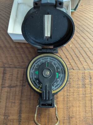 VTG Lensatic Engineer Compass Your Direction w Original Box. Used. Made ...