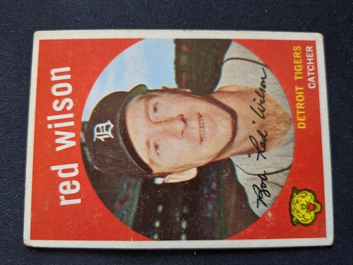 1959 Topps Baseball Card # 24 Red Wilson - Detroit Tigers (VG/EX) | eBay