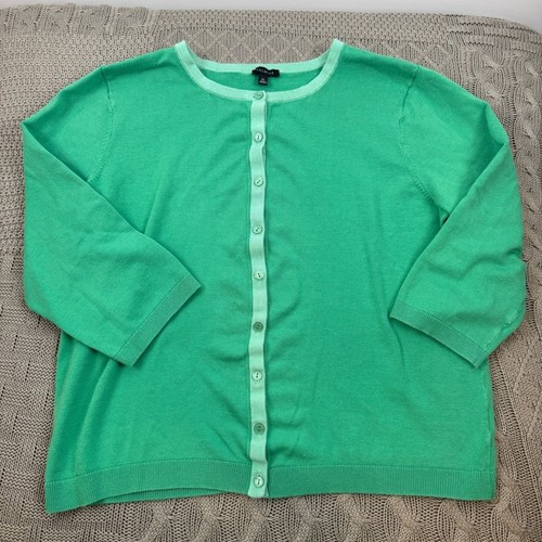 Talbots Women's Green Cardigan Sweater XL | eBay
