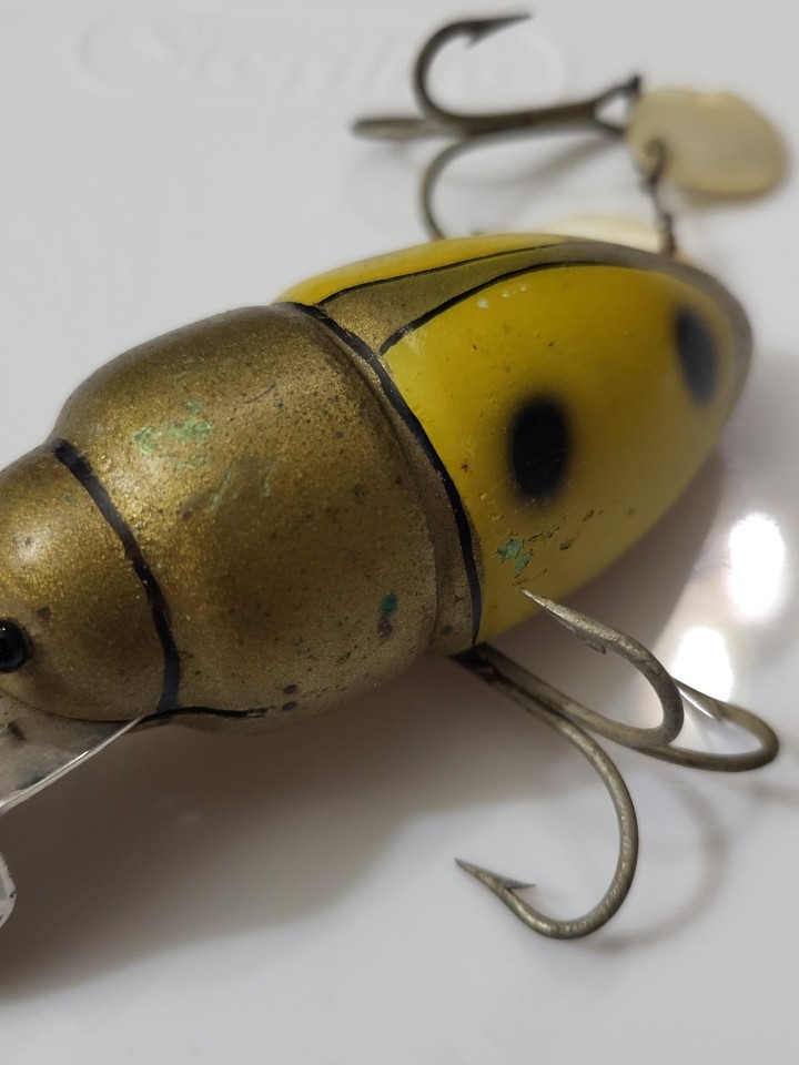 Old Creek Chub Baby Beetle Lure C.C.B.C. Creek Chub, Wooden Lure | eBay