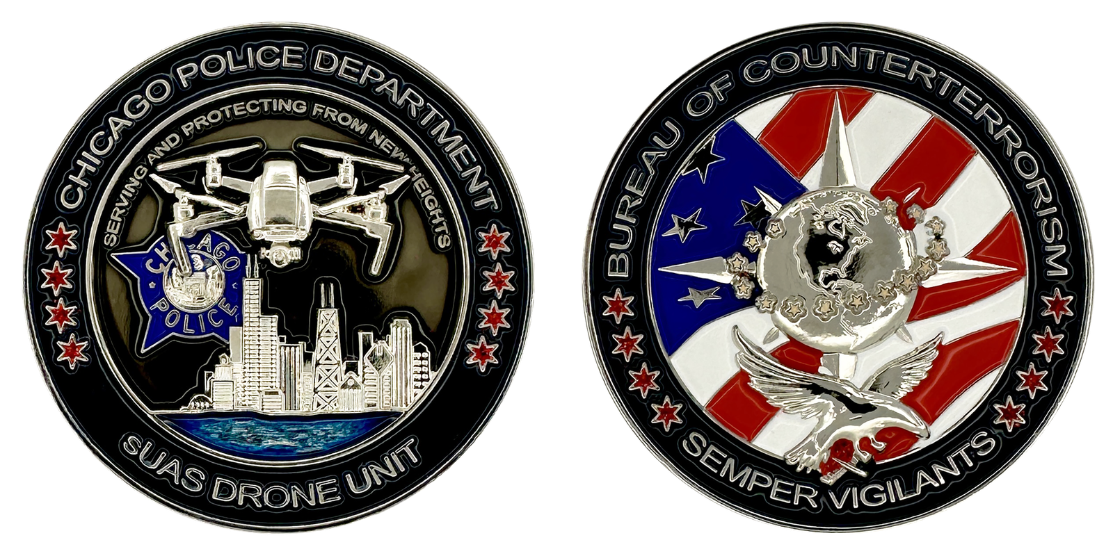 CHICAGO POLICE CHALLENGE COIN: sUAS Drone Unit, Size: 2" | eBay