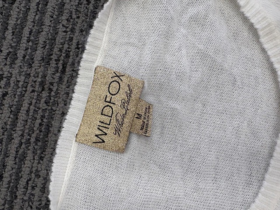 NWT New Wildfox "White Label" Sequin Make Out Kiss Lips Angora Sweater ...