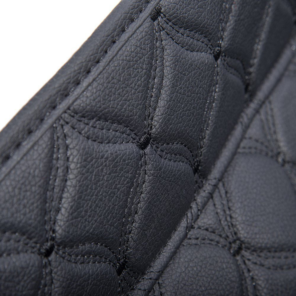 Black Stitching Tour Pack Liner For Advanblack Razor/OEM Harley Chopped ...