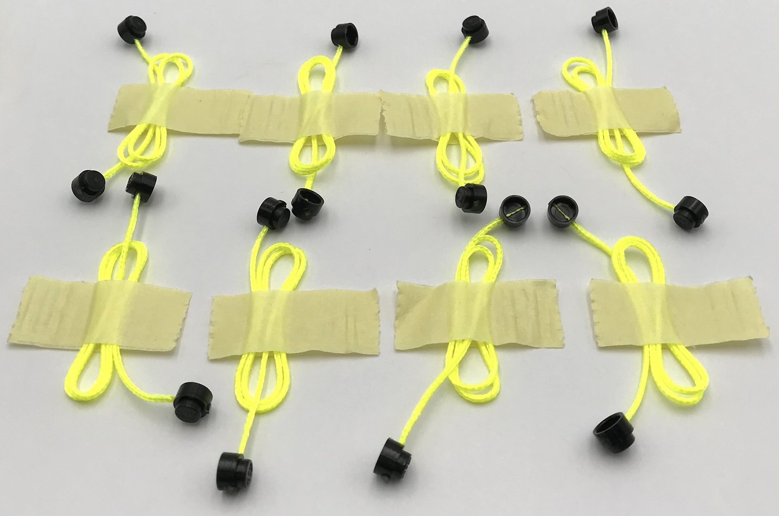 Lego 8 New Neon Yellow String with End Studs 30L Overall 4024 cm41 ...