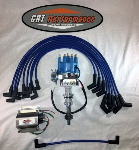 FORD 351W ELECTRONIC Small Cap HEI Distributor BLUE + 60K COIL + 8MM HP ...