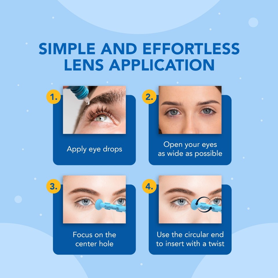 OptiWand 3 Pack Soft Contact Lens Insertion Removal Tool. Eye Lens ...