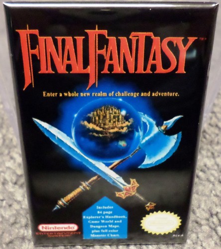 Final Fantasy MAGNET 2"x3" Fridge Locker Nintendo NES Vintage Game Box ...