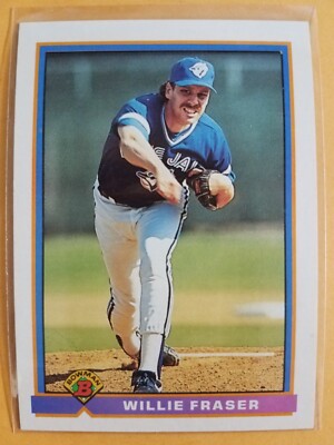 WILLIE FRASER TORONTO BLUE JAYS 1991 BOWMAN BASEBALL CARD #06 | eBay