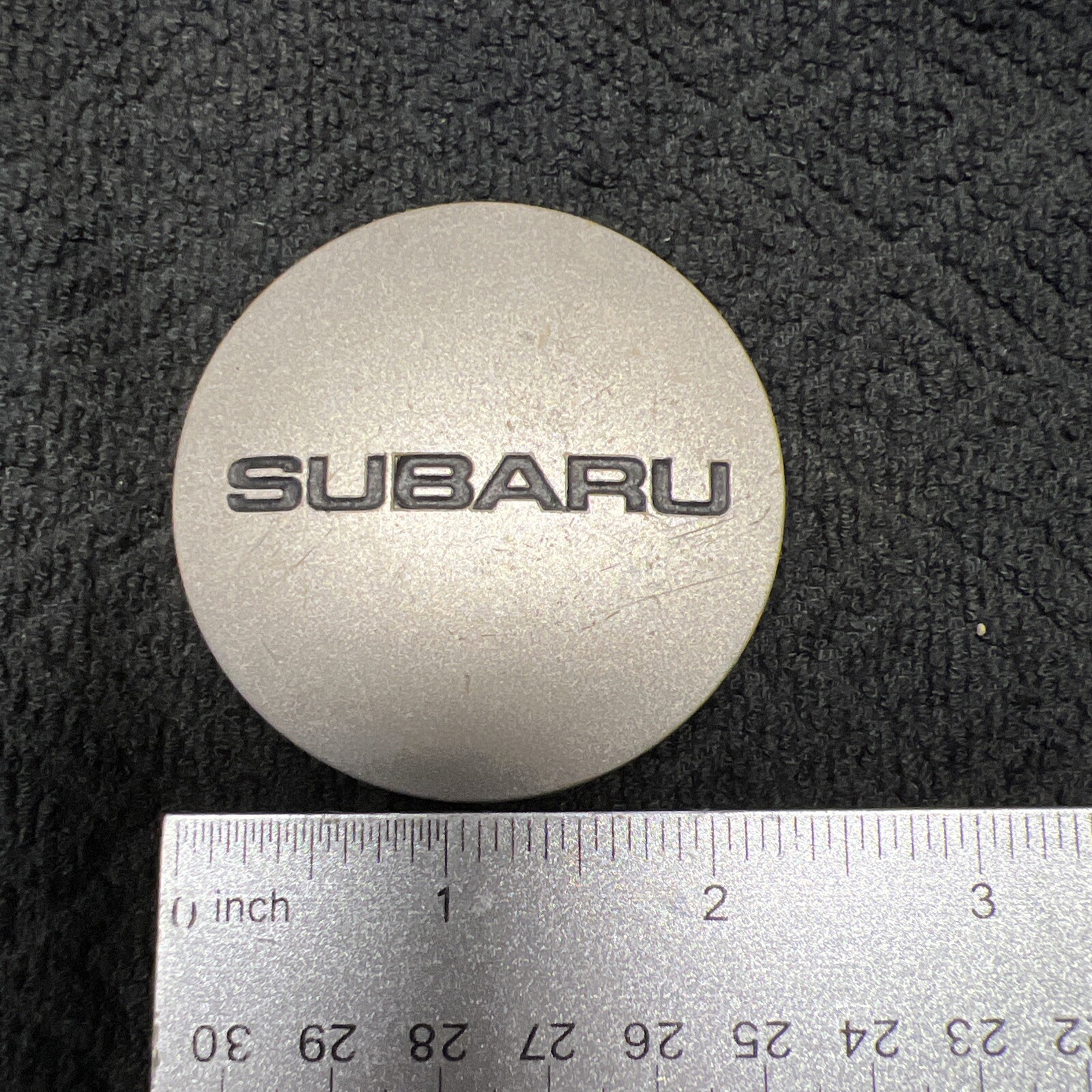 Subaru PA6+PPE OEM Center Wheel Lug Dust Hub Cap Rim Cover Dark Silver ...