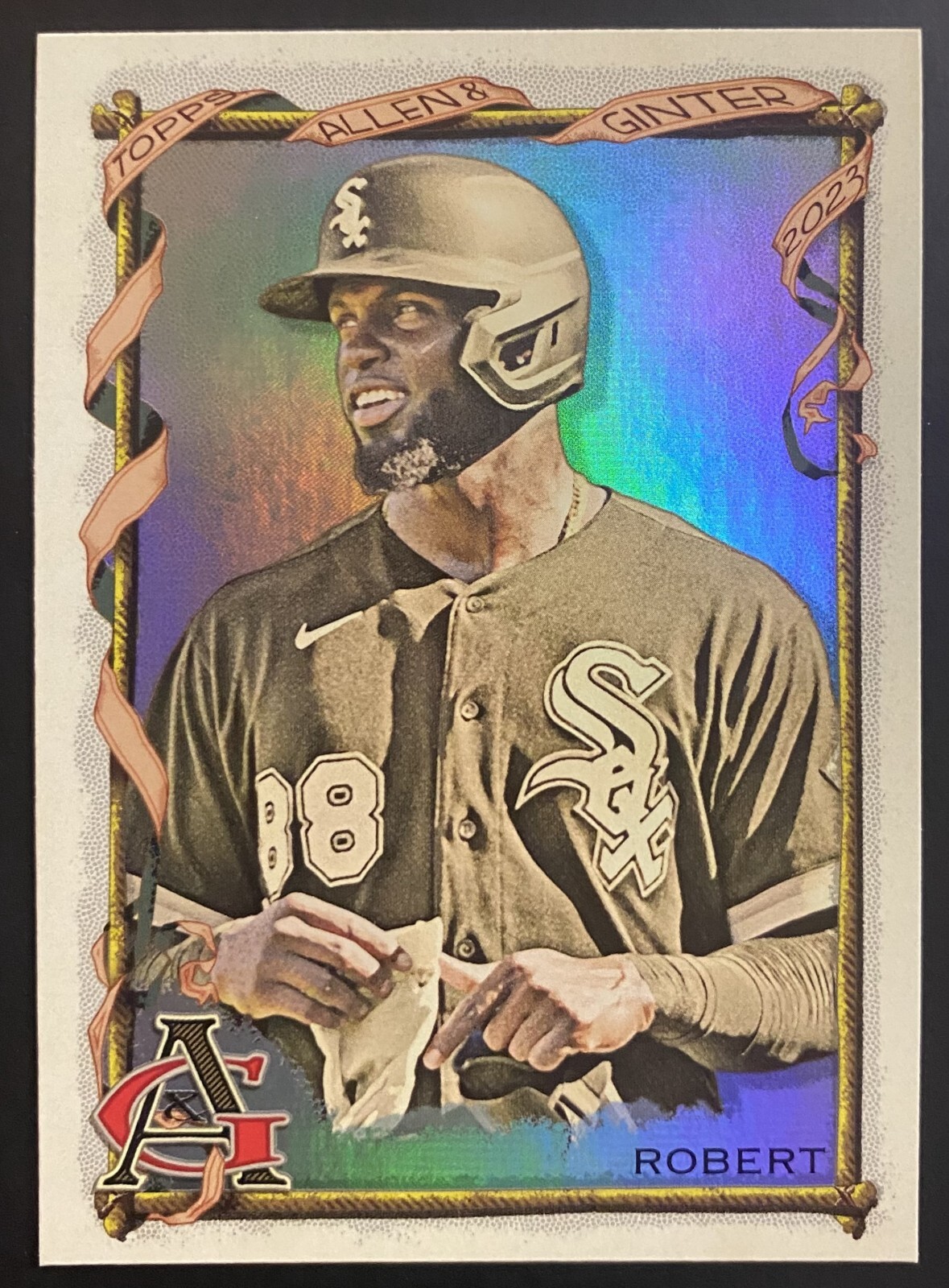 2023 Topps Allen & Ginter Luis Robert #173 Silver Portrait Hot Box | eBay