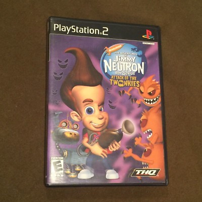 Sony PlayStation PS2 Video Game Jimmy Neutron Attack of the Twonkies ...