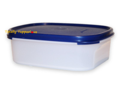 Tupperware #1 Mini Rectangle Modular Mates 3.5 Cups / 850 ml Blue ...