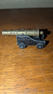 Vintage Penncraft USA Miniature Brass & Cast Iron Garrison Cannon 3" | eBay