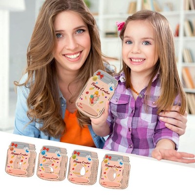 24pcs Colorful Jars Easter Cards Kit Happy Easter Note Cards Kit Easter ...