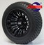 GOLF CART 12" BLACK MATADOR WHEELS/RIMS and 215/50-12 COMFORT RIDE DOT ...