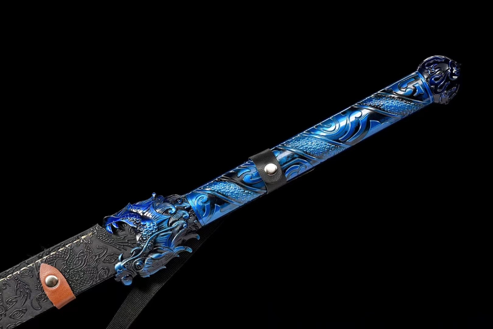 39''Blue Dragon Broadsword Sharp 1095Steel Chinese Kungfu Sword Tang ...