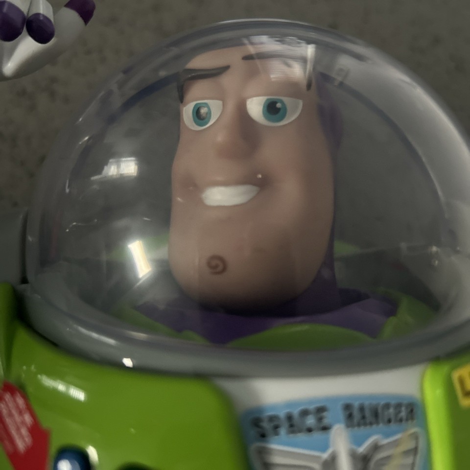 Disney Pixar Buzz Lightyear Toy Story Talking Lights Sounds Figure 30cm ...