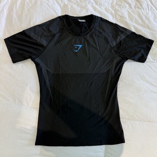 Gymshark Onyx V5 Seamless T-Shirt Black/blue Size Medium | eBay