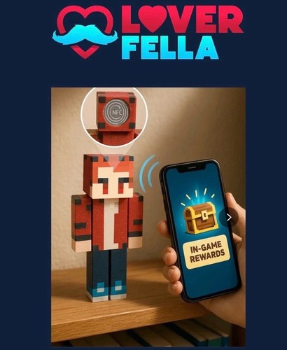 LoverFella Crimson Sparkle 1st Edition MiniFella 1/20 + In Game Rewards ...