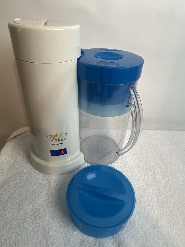 Mr. Coffee Iced Tea Maker with Pitcher 2 Quarts Model TM1 Blue ...