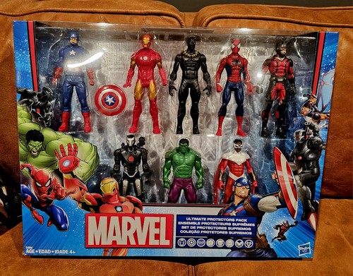 Marvel Avengers 8 Pack Action Figures Iron Man Hulk Black Panther Hero ...