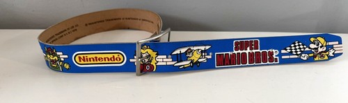Vintage 1980s Nintendo Super Mario Bros Leather Belt Lee Child Youth ...