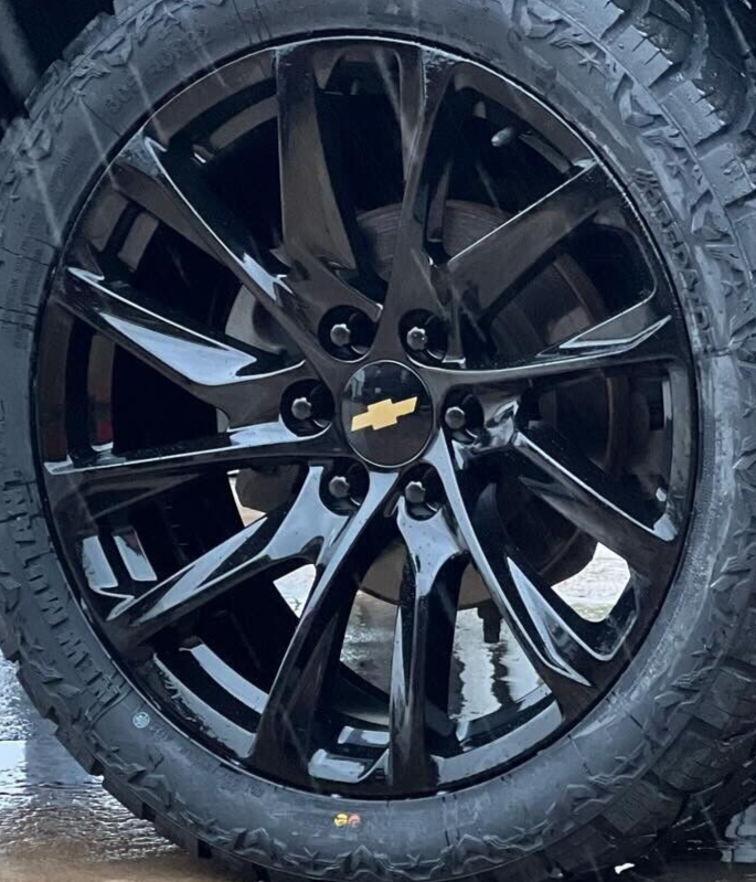 24” RIMS WHEELS TIRE TPMS GLOSS BLACK W/3053524 RT GMC CHEVY ESCALADE ...