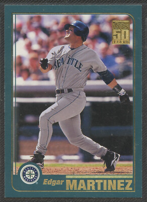 2001 Topps #675 Edgar Martinez Seattle Mariners Hall-of-Fame | eBay