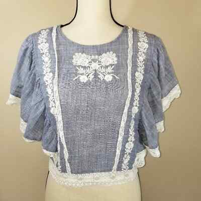 NWT Melrose And Market Embroidered Lace Top | eBay