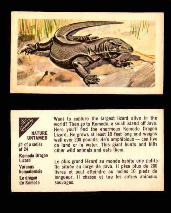 Nature Untamed Nabisco Vintage Trading Cards You Pick Singles #1-24 | eBay