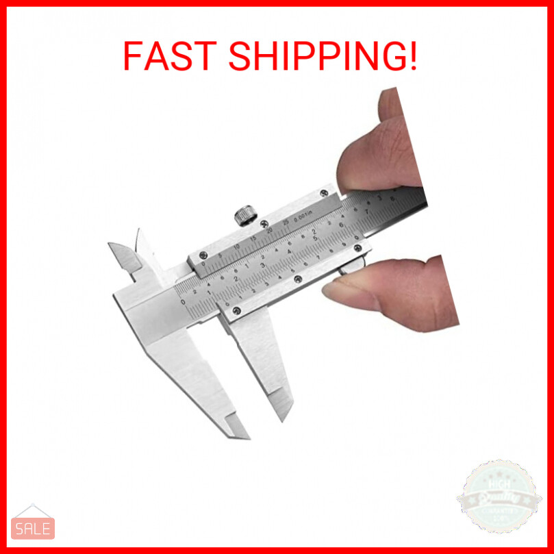 Spurtar Vernier Caliper, 6" Stainless Steel Non Digital Calipers, 0 ...