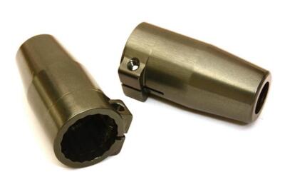 Billet Machined Alloy Rear Axle Lockout (2) for Axial 1/10 SCX10 II ...