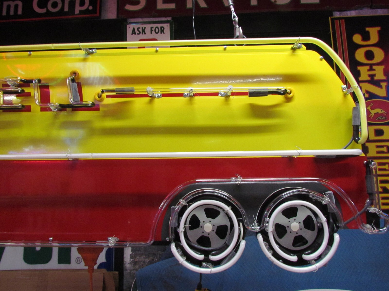New Shell Tanker Painted Neon Sign 8 FT W x 28 IN H | eBay