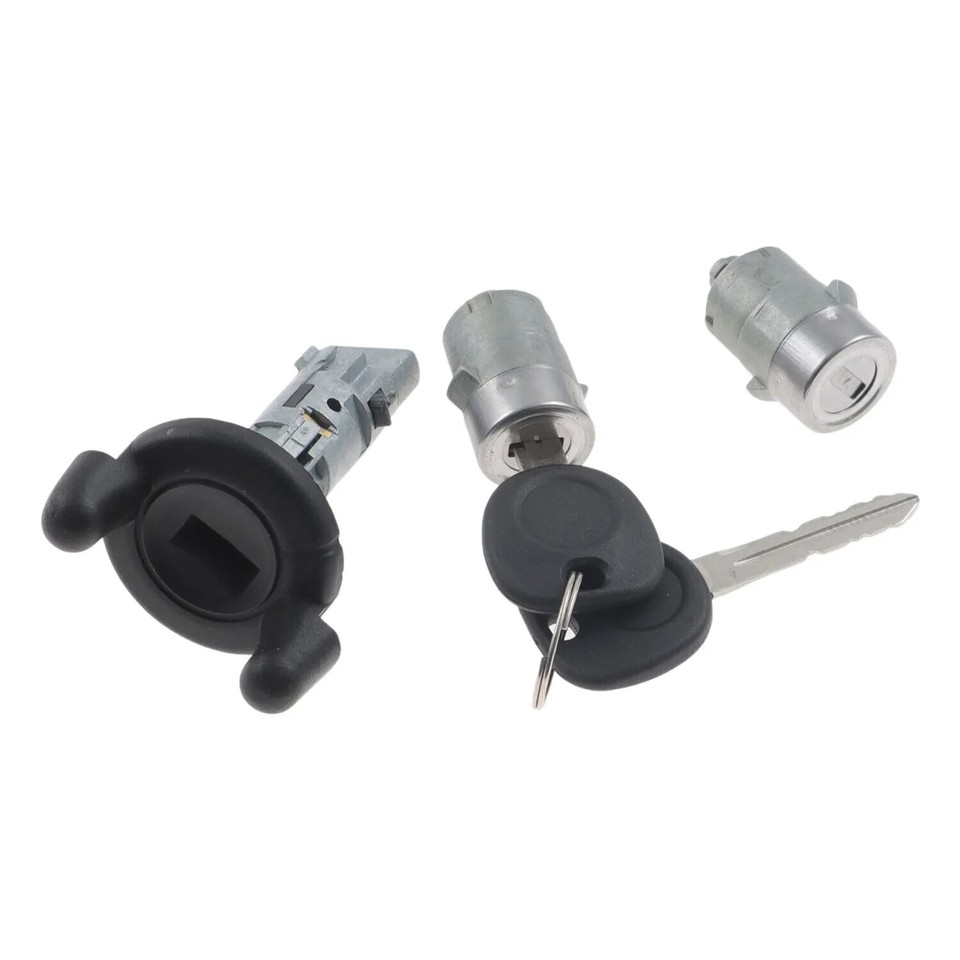 Ignition Key Switch Cylinder Kit with 2 Keys and Door Locks For 01-07 ...