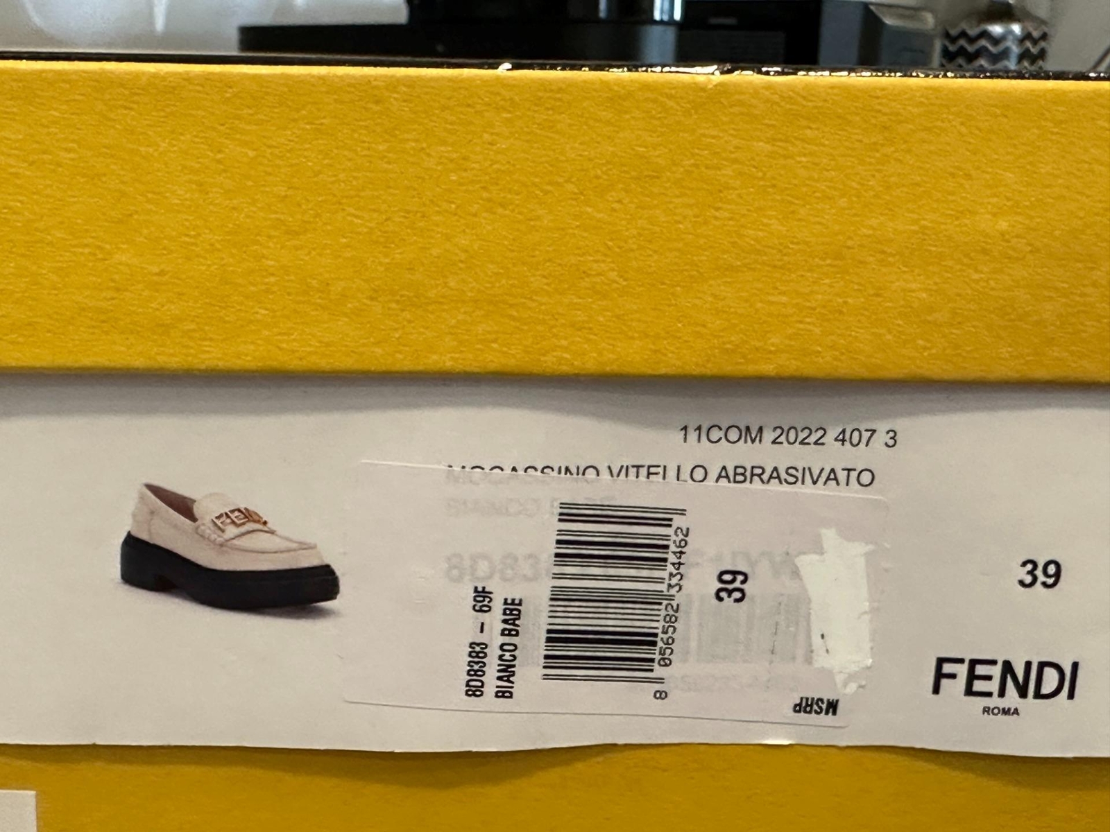 FENDI Fendigraphy Graphy Signature Logo Leather Platform Loafers Shoes ...