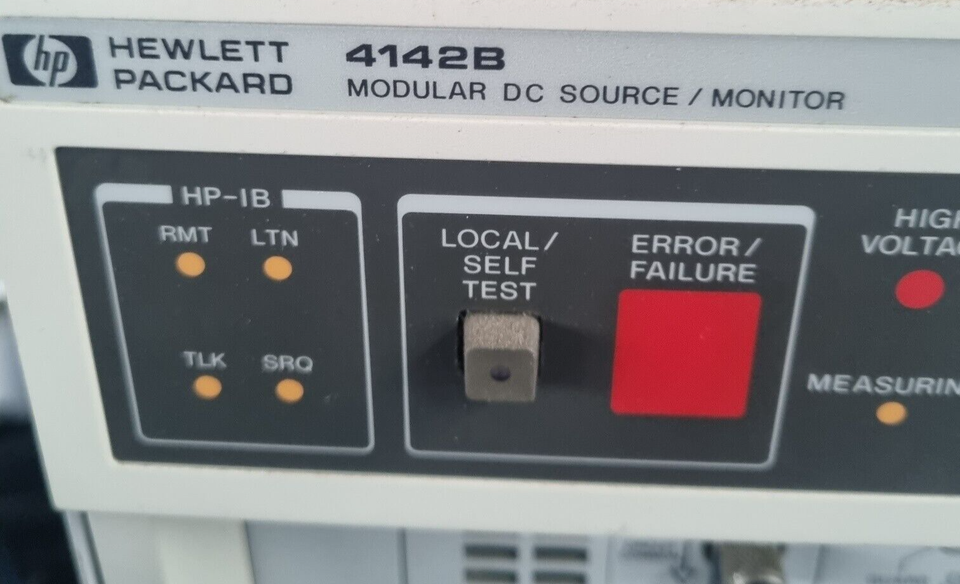 'HEWLETT PACKARD 4142B MODULAR DC SOURCE/MONITOR | eBay