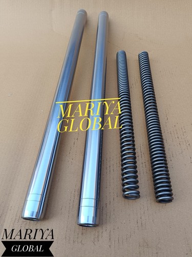 FIT FOR ROYAL ENFIELD BULLET 500cc FRONT FORK MAIN TUBE AND SPRING PAIR ...
