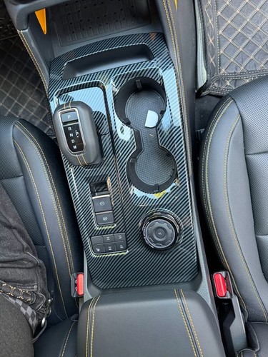 Carbon Fiber Gear Shift Panel Cover Trim For 2024 2025 Ford Ranger ...
