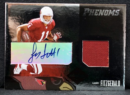 2004 DONRUSS LEAF LIMITED #201 LARRY FITZGERALD ROOKIE /150 PATCH AUTO ...
