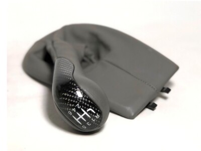 Porsche 996 986 6-Speed Graphite Gray Leather Carbon MT Shift Knob ...