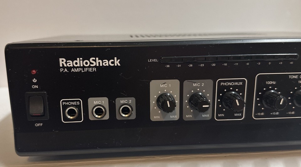Radio Shack PA Amplifier 40 Watt Tone control 32-2054! Tested | eBay