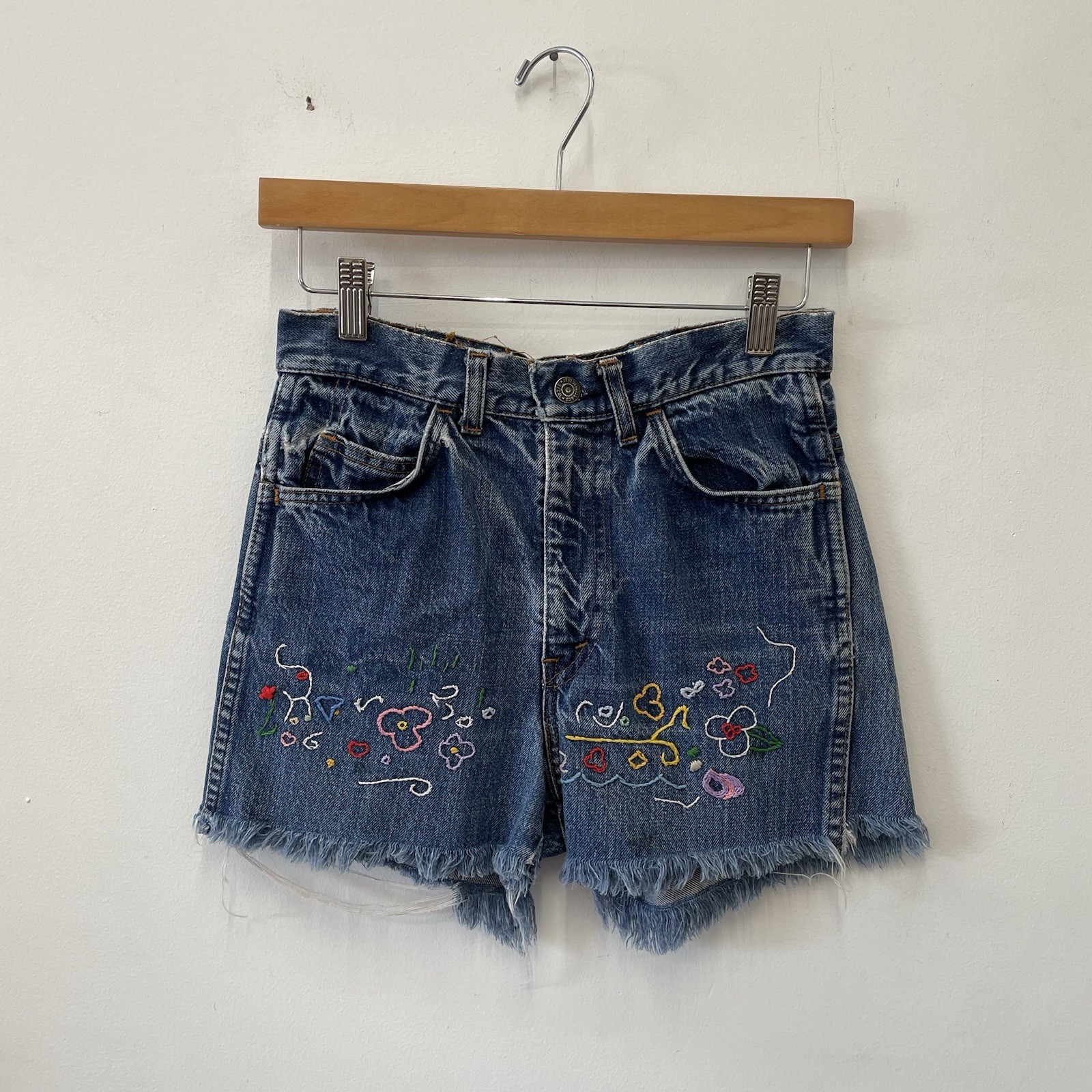 Vintage 60s Levi’s Big E Orange Tab Cutoff Jean Short… - Gem